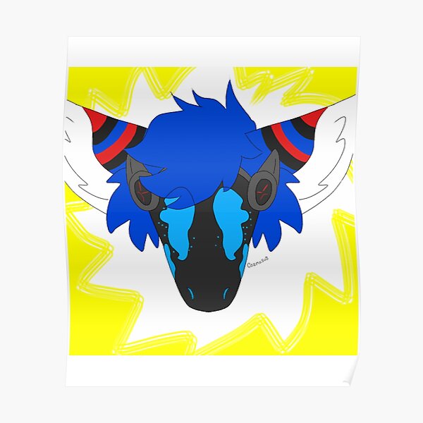 "3eedee the protogen" Poster for Sale by BrannonErnser | Redbubble
