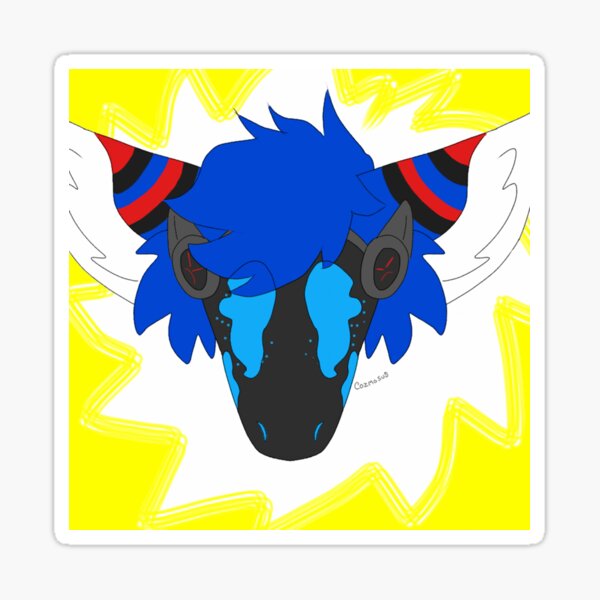 "3eedee the protogen" Sticker for Sale by BrannonErnser | Redbubble