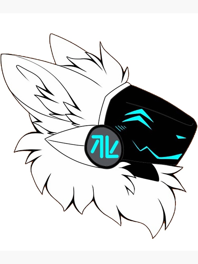 "A Happy Protogen profile" Poster for Sale by BrannonErnser | Redbubble