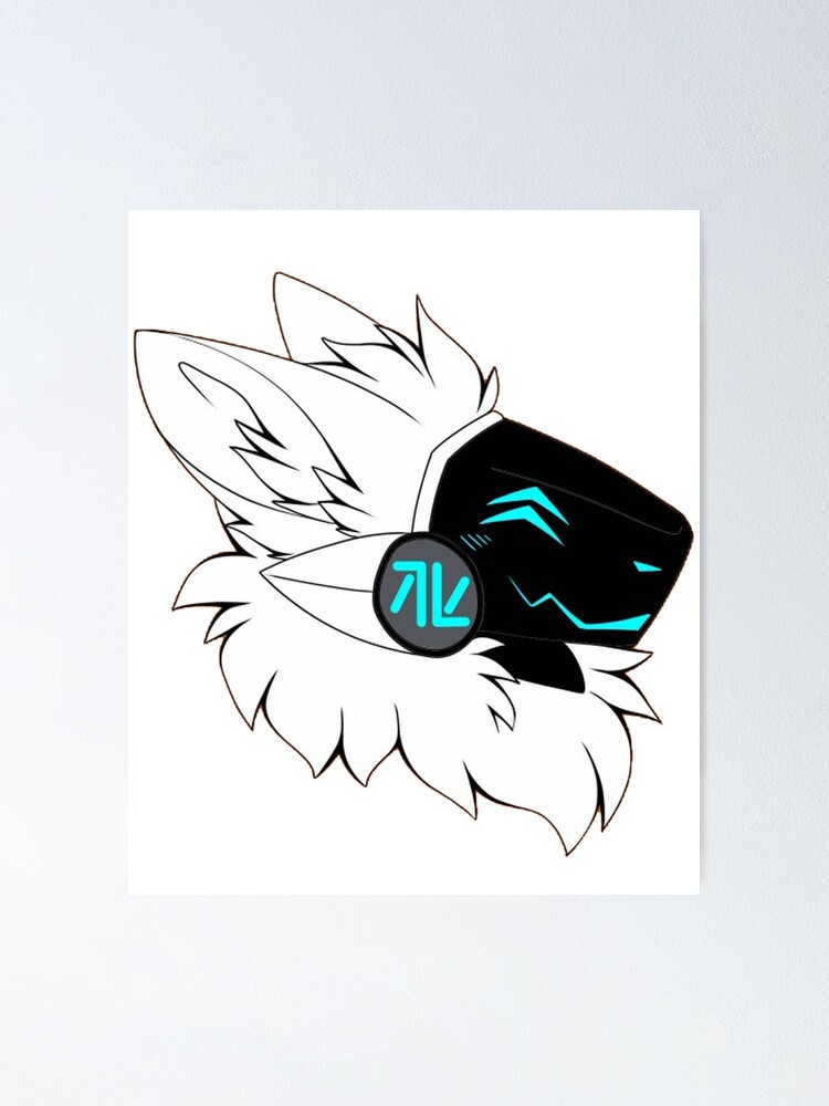 "A Happy Protogen profile" Poster for Sale by BrannonErnser | Redbubble