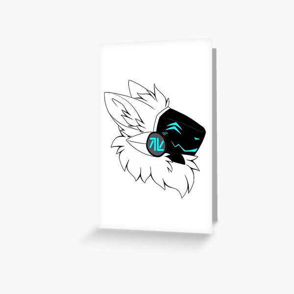 "A Happy Protogen profile" Greeting Card for Sale by BrannonErnser ...