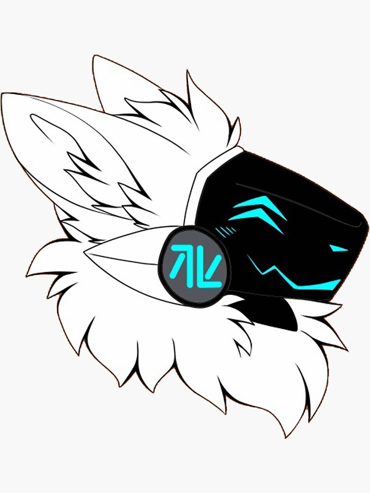 "A Happy Protogen profile" Sticker for Sale by BrannonErnser | Redbubble