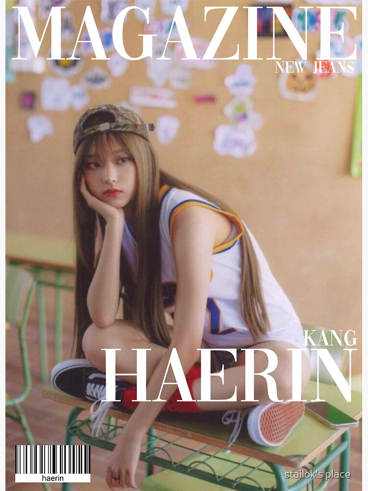 "NEW JEANS Haerin (Magazine Cover)" Sticker for Sale by vaniaalarconh ...