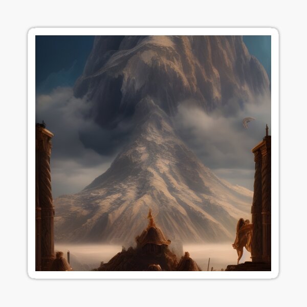 "Mount Olympus" Sticker for Sale by AHeustis | Redbubble
