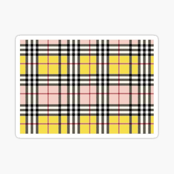 "Pink And Yellow Tartan Plaid" Sticker for Sale by ChristineJudy ...