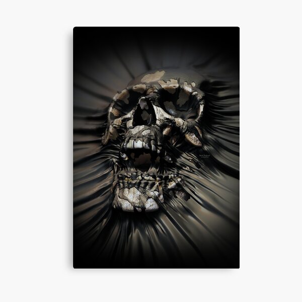 "Skull shrink wrap break through" Canvas Print by DavidPenfound | Redbubble