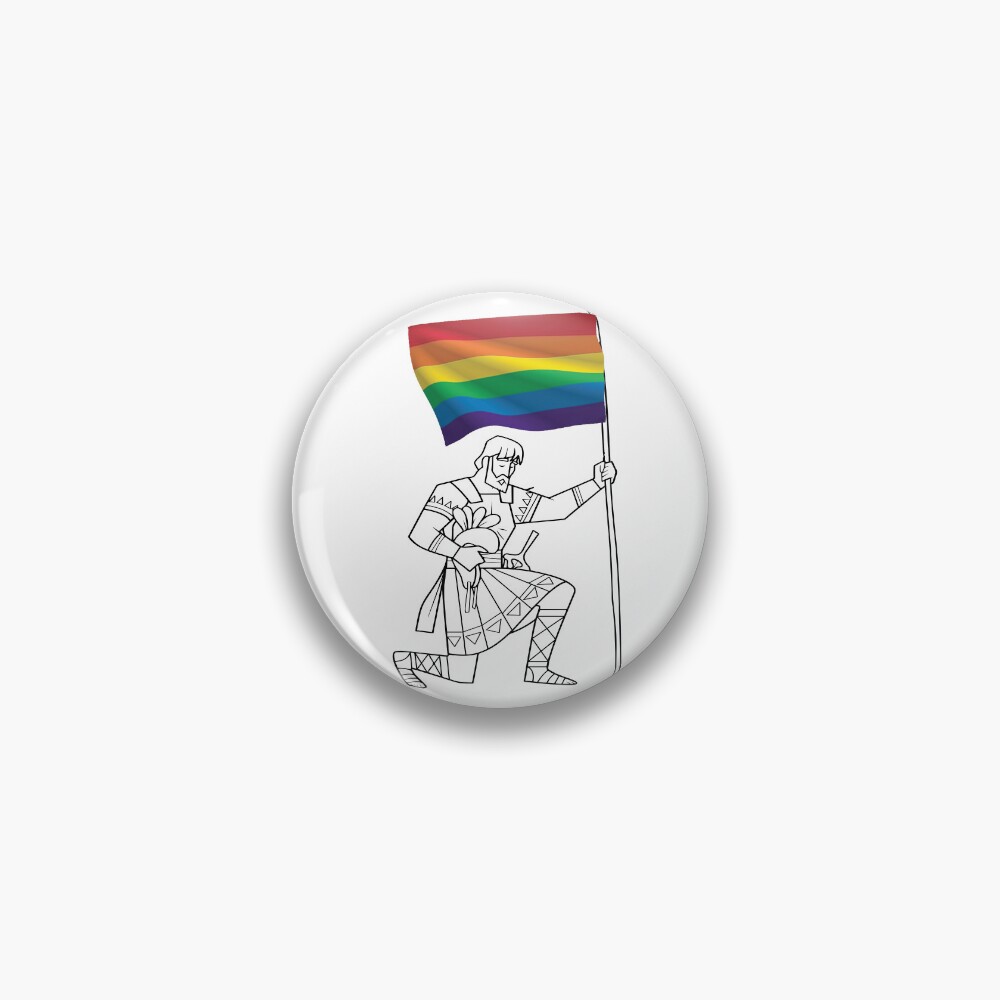 "Captain Moroni Kneeling with Pride Flag" Sticker for Sale by ExmoPride ...
