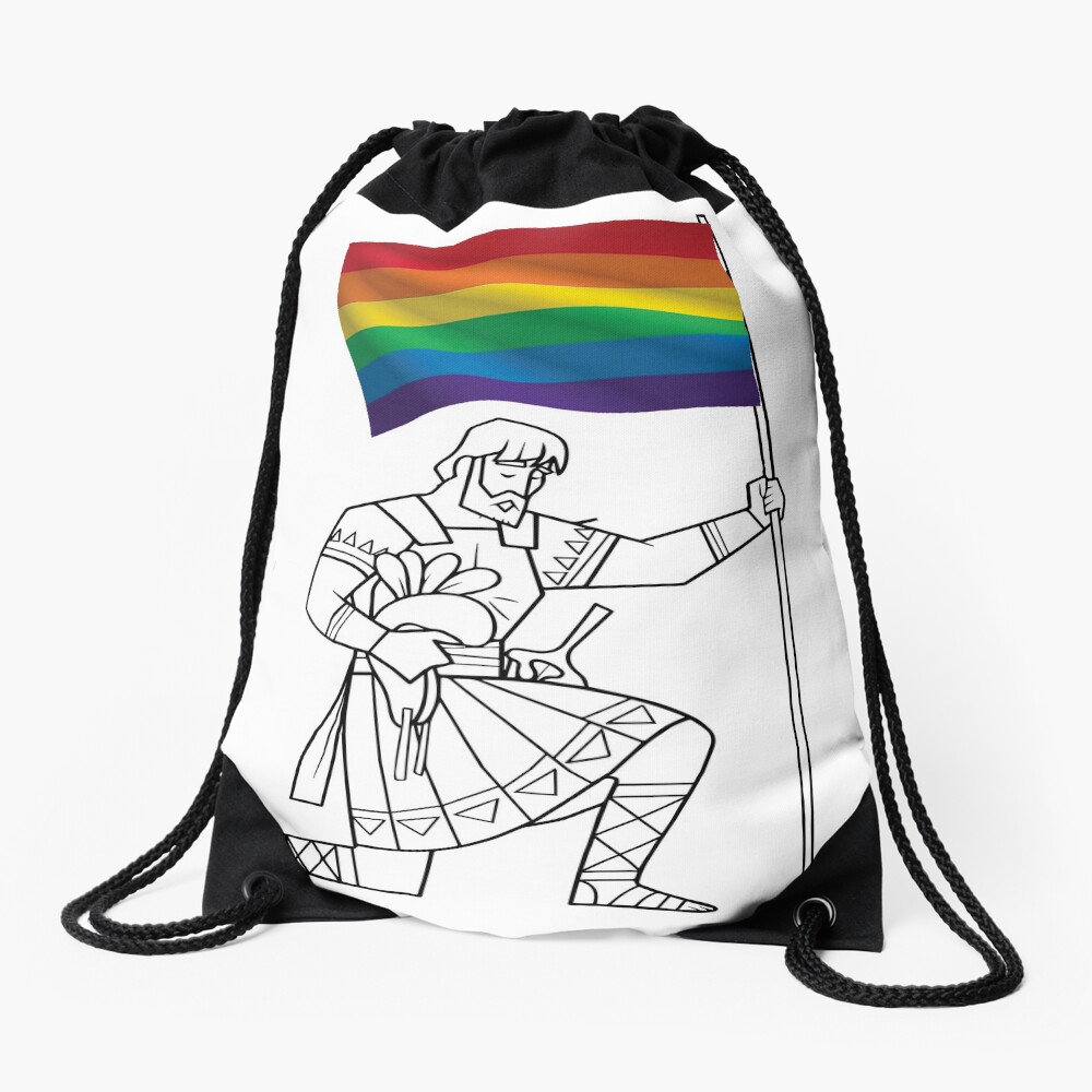 "Captain Moroni Kneeling with Pride Flag" Sticker for Sale by ExmoPride ...