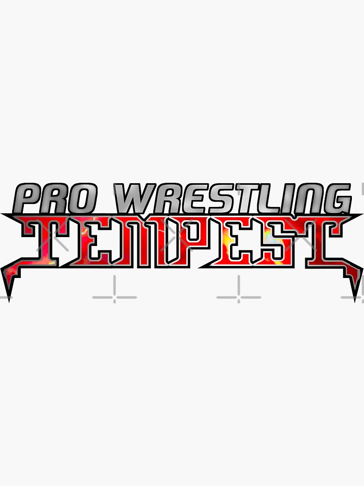 "Pro Wrestling Tempest Horizontal Logo" Sticker for Sale by ...
