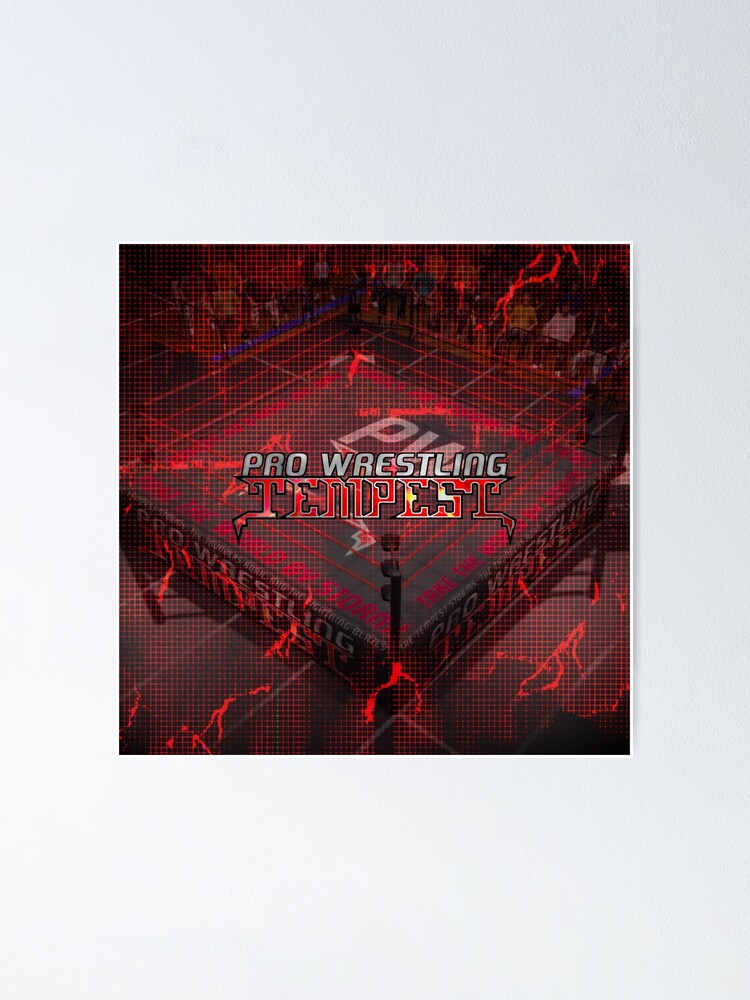 "Pro Wrestling Tempest Horizontal Logo" Poster for Sale by ...