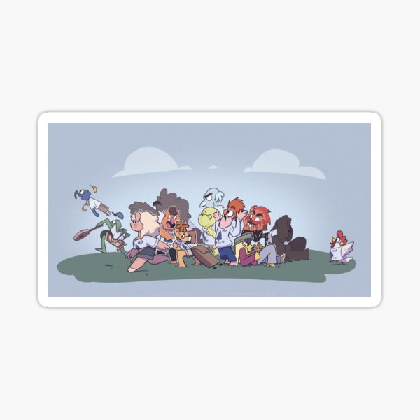 "Muppets go to Camp" Sticker for Sale by lychee-gummy | Redbubble