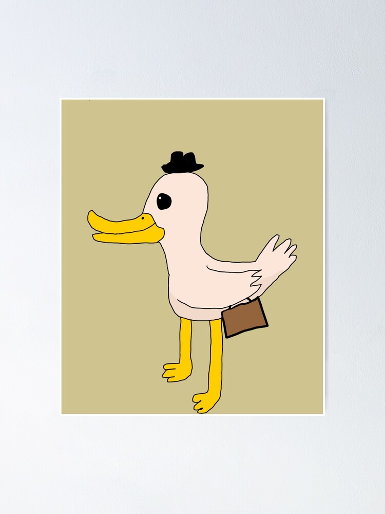 "A duck with a Brief Case" Poster for Sale by Usagicollection | Redbubble