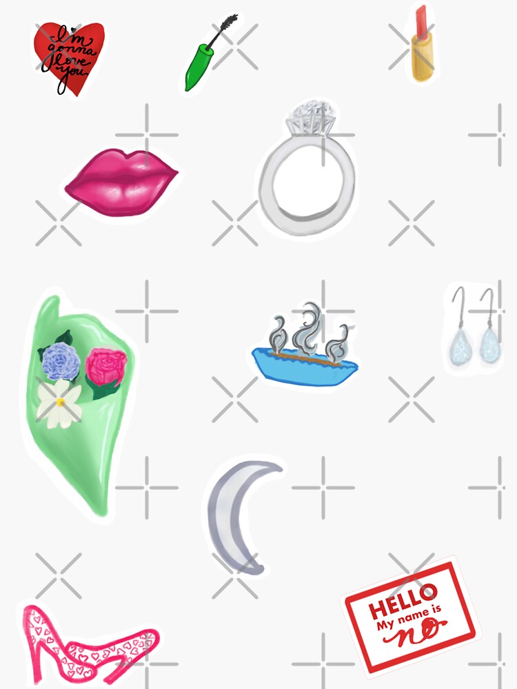 "Meghan Trainor Inspired Sticker Pack" Sticker for Sale by TeaLimeTwo ...