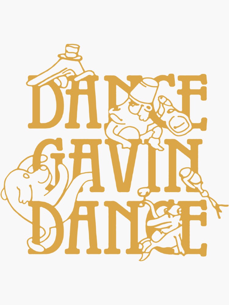 "Dance gavin dance Merch Gavin Dance Logo" Sticker for Sale by ...