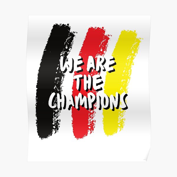 We Are The Champions World Cup Qatar Fifa 2022 Poster For Sale By Dija 84 Redbubble