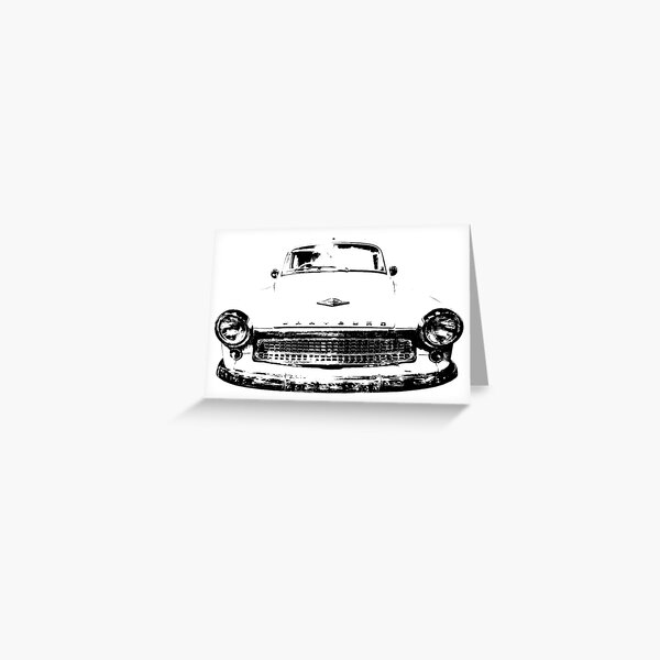 "Wartburg 311 1960s classic car monoblock black" Greeting Card for Sale ...