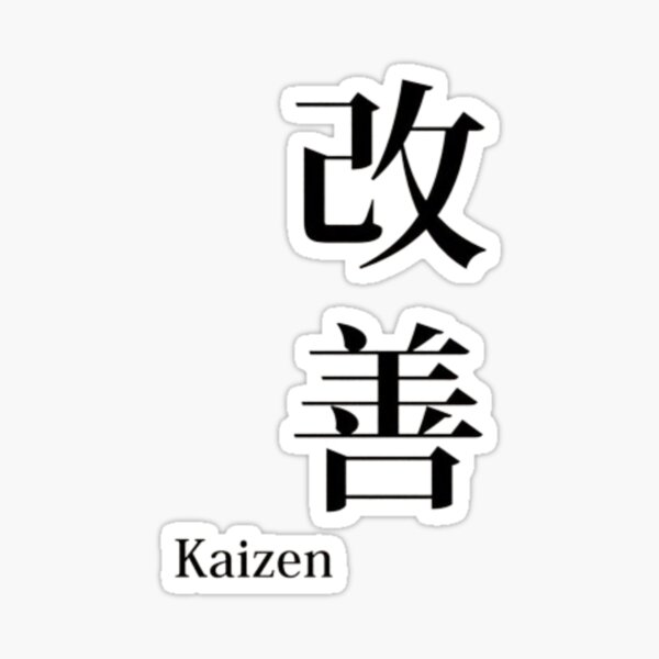 "KAIZEN" Sticker for Sale by for-HY | Redbubble
