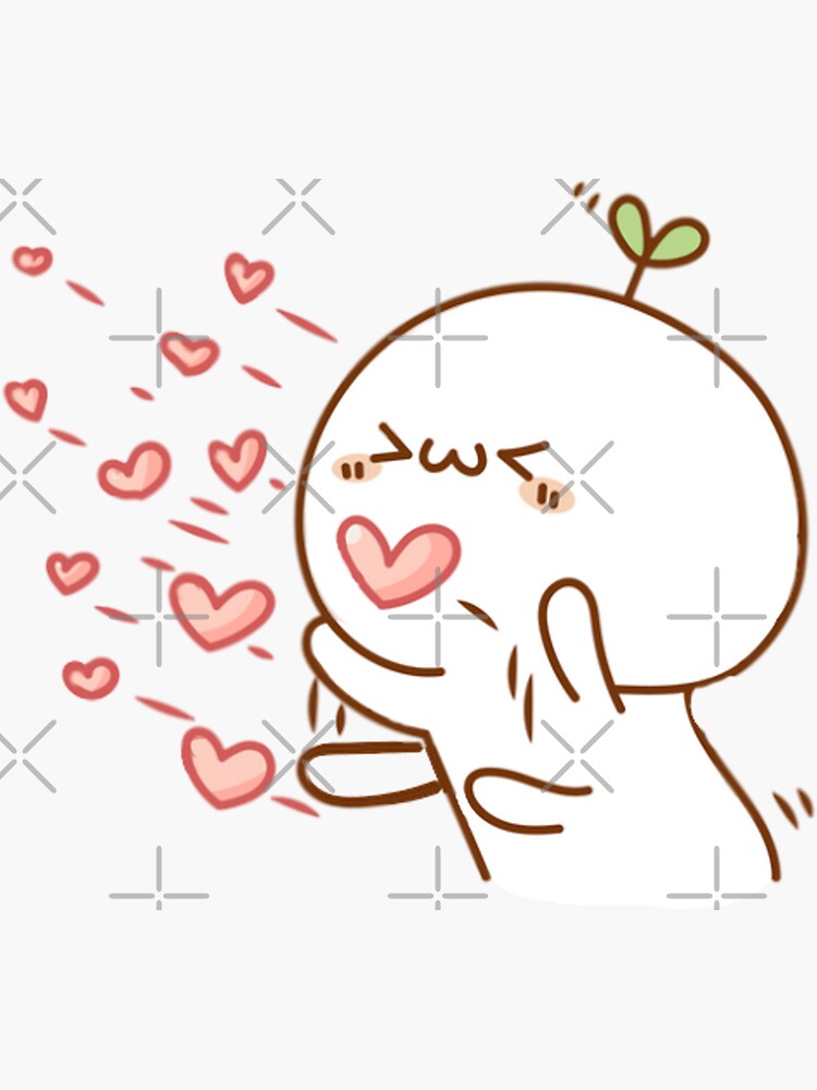 "Cute Budding Pop Heart Attack" Sticker for Sale by kyokyyosei | Redbubble