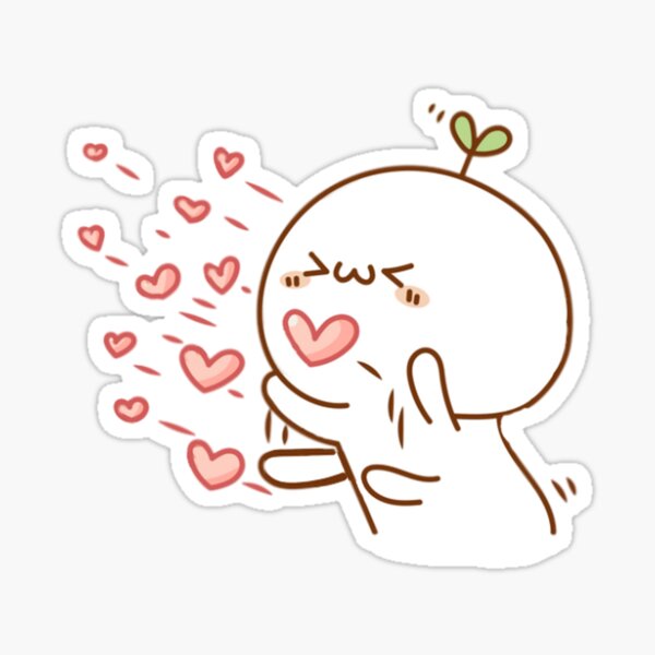 "Cute Budding Pop Heart Attack" Sticker for Sale by kyokyyosei | Redbubble
