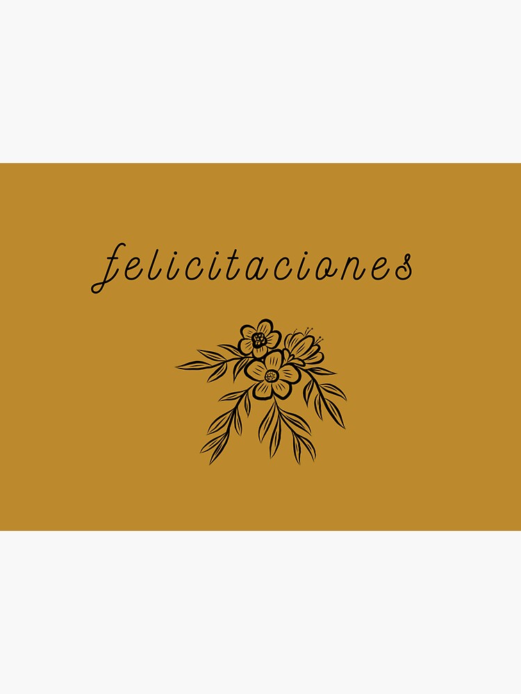 "Felicitaciones, congratulations in Spanish, Spanish wedding " Sticker ...