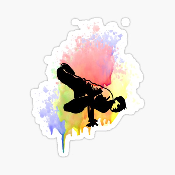 "Farbkleks splash of color Holi breakdance" Sticker for Sale by ...