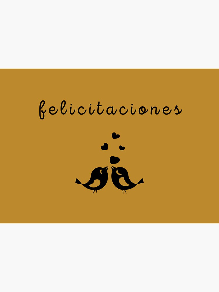 "Felicitaciones, congratulations in Spanish, Spanish wedding " Sticker ...