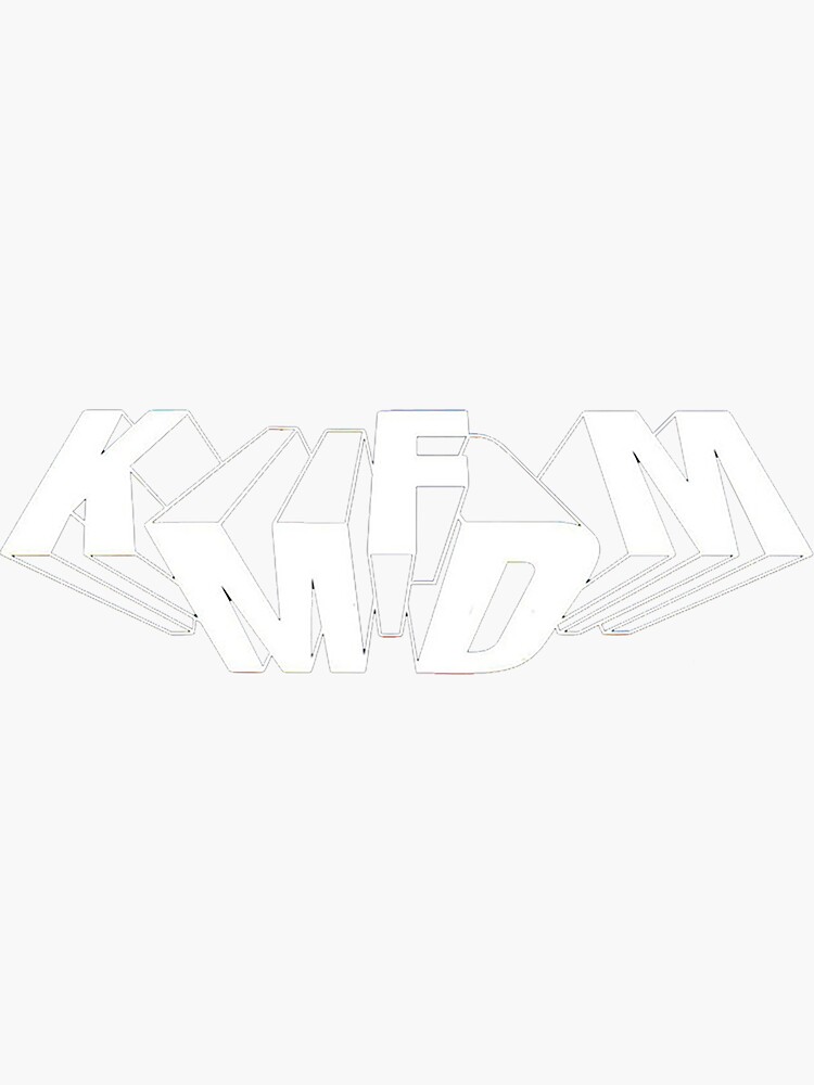 "kmfdm" Sticker for Sale by jcalverd81 | Redbubble