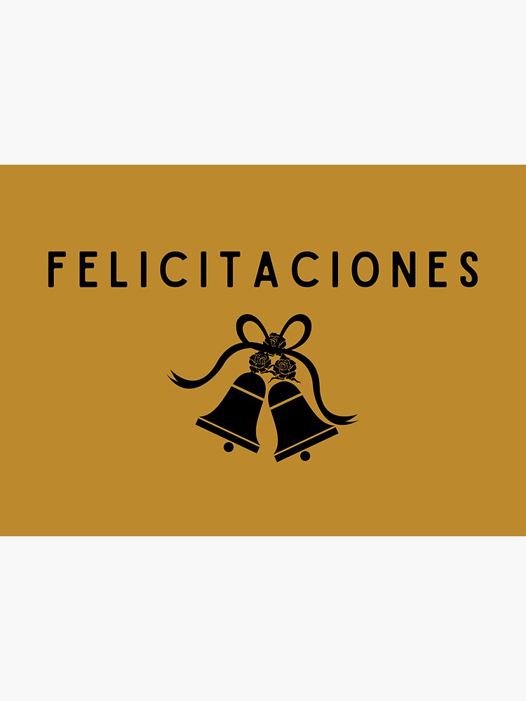 "Felicitaciones, congratulations in Spanish, Spanish wedding " Sticker ...