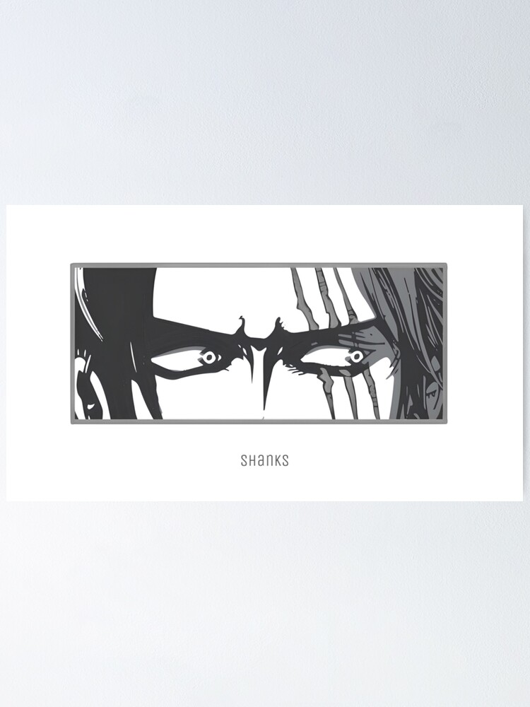 One Piece Shanks " Poster for Sale by Thebestindesign | Redbubble