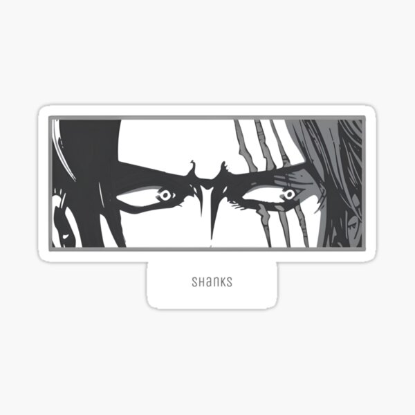 One Piece Shanks " Sticker for Sale by Thebestindesign | Redbubble