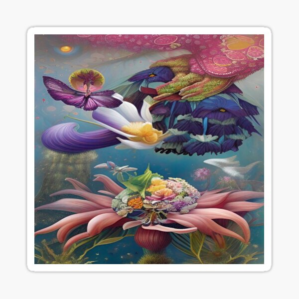 "Abstraction illustrative rosery Colorful hippie style Splash Flowers ...