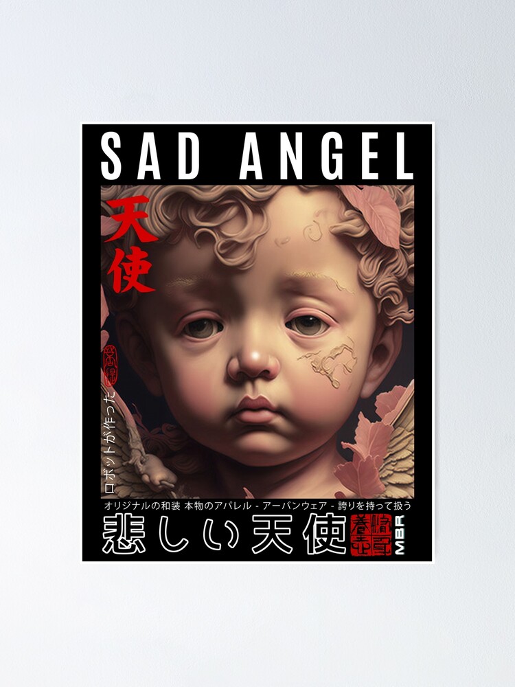 "Sad Angel | Renaissance Cute Cherub Angel With Wings – Baby Angel ...