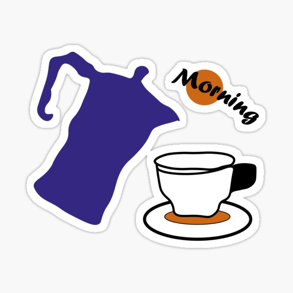 "morning" Sticker for Sale by TE-Arte | Redbubble