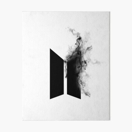 "BTS Logo, bts smoke logo, bts faded logo" Art Board Print for Sale by ...