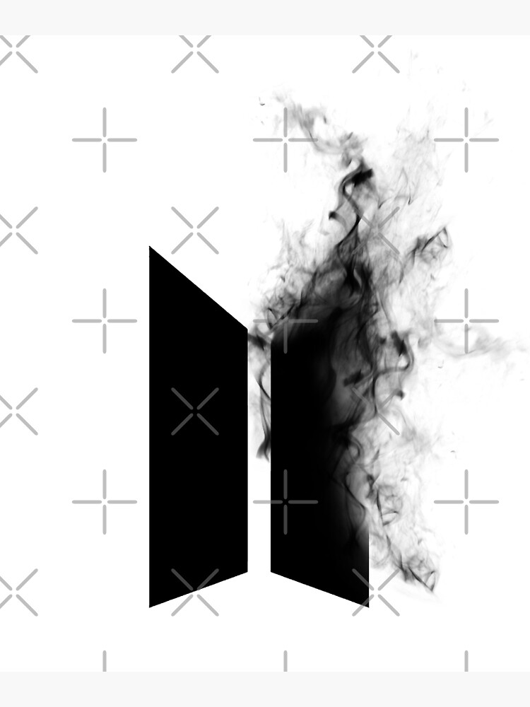 "BTS Logo, bts smoke logo, bts faded logo" Poster for Sale by ...