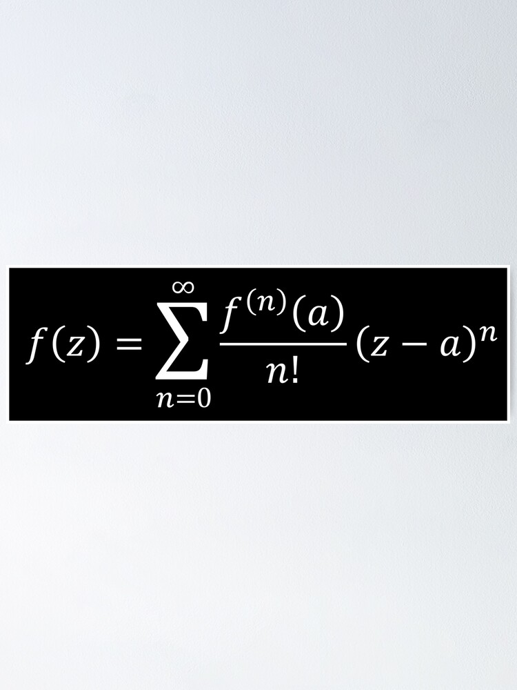 "Taylor Series, math and calculus basics" Poster for Sale by ...