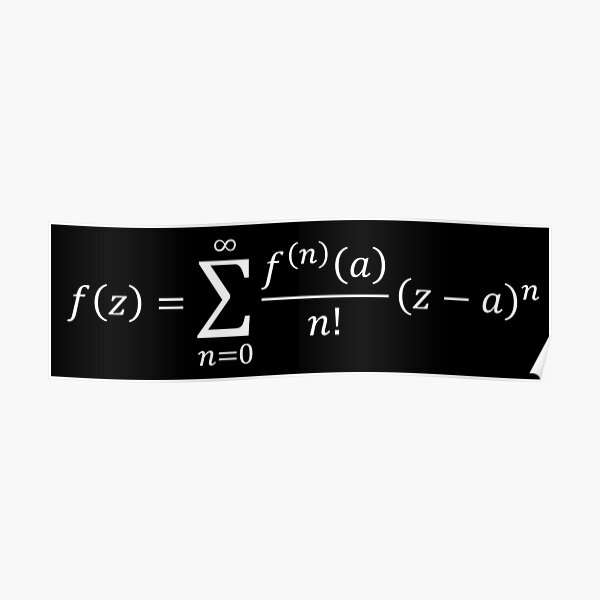 "Taylor Series, math and calculus basics" Poster for Sale by ...