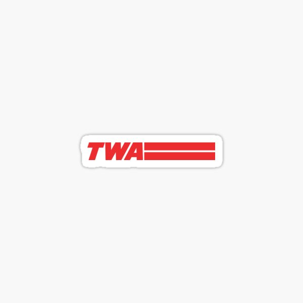 "TWA Trans World Airlines vintage logo" Sticker for Sale by designdog ...