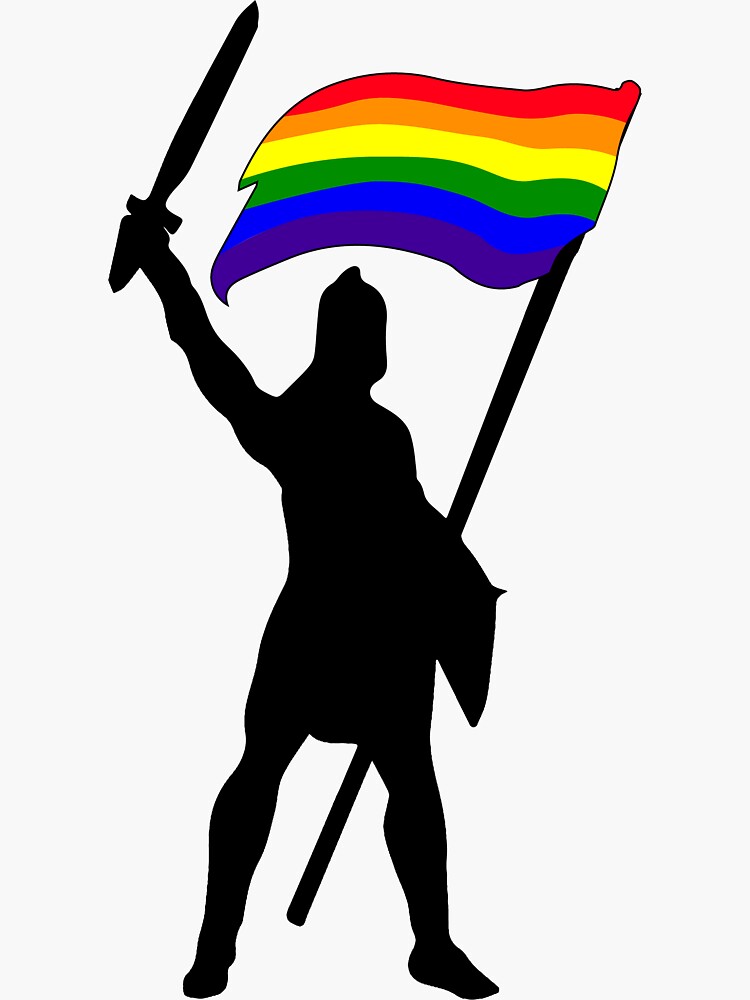 "Captain Moroni with Pride Flag" Sticker for Sale by ExmoPride | Redbubble