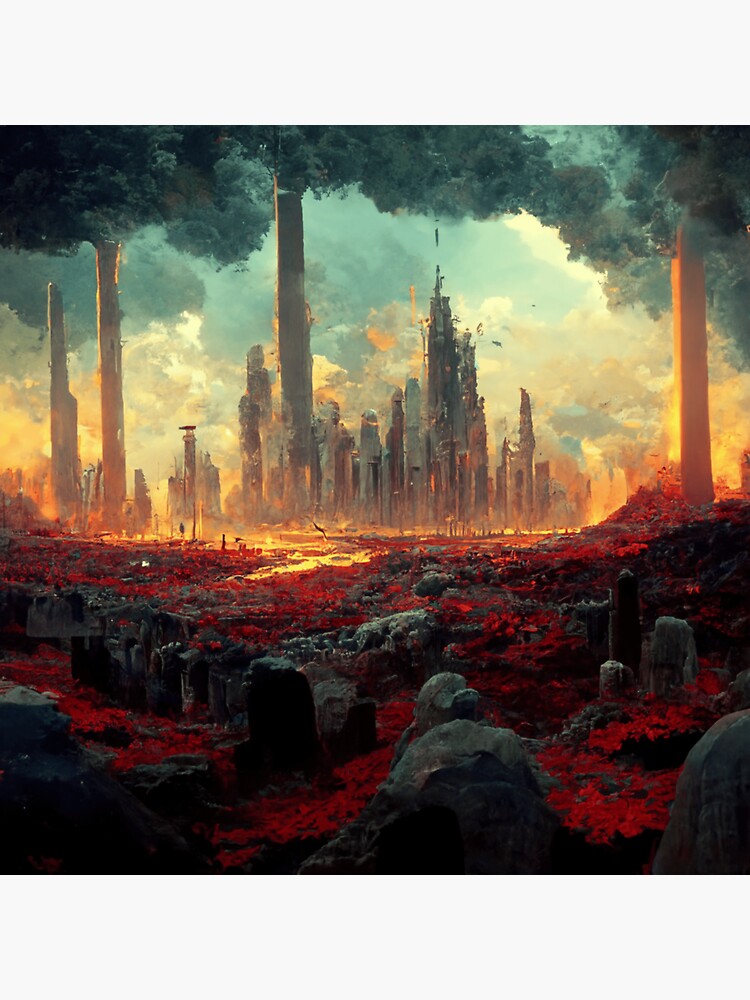 "Fallen City" Sticker for Sale by LeaveTheSystem | Redbubble