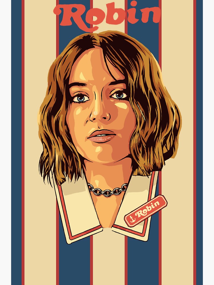 "Stranger things Robin" Sticker for Sale by Bebyl | Redbubble