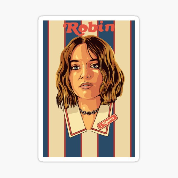 "Stranger things Robin" Sticker for Sale by Bebyl | Redbubble