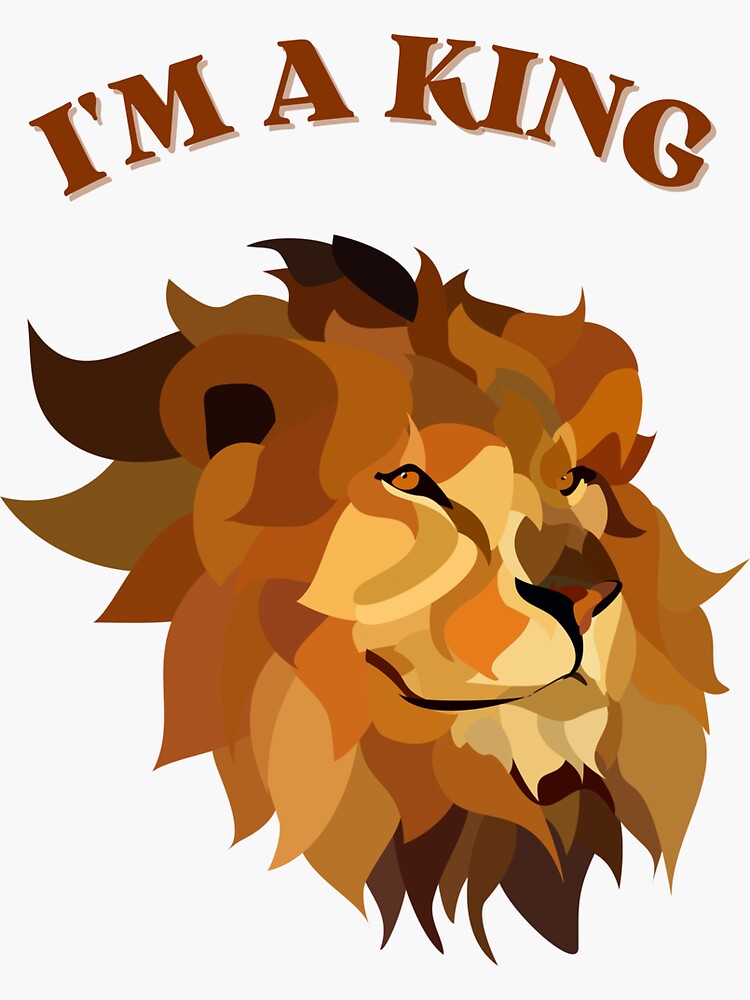 "King Lyon" Sticker for Sale by KST2013 | Redbubble