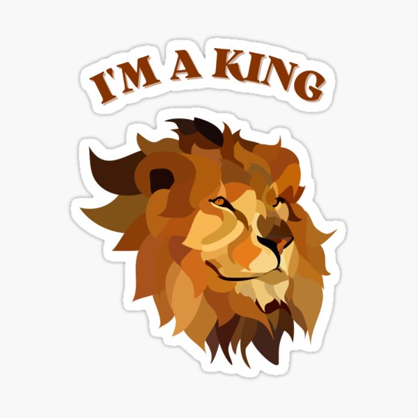 "King Lyon" Sticker for Sale by KST2013 | Redbubble