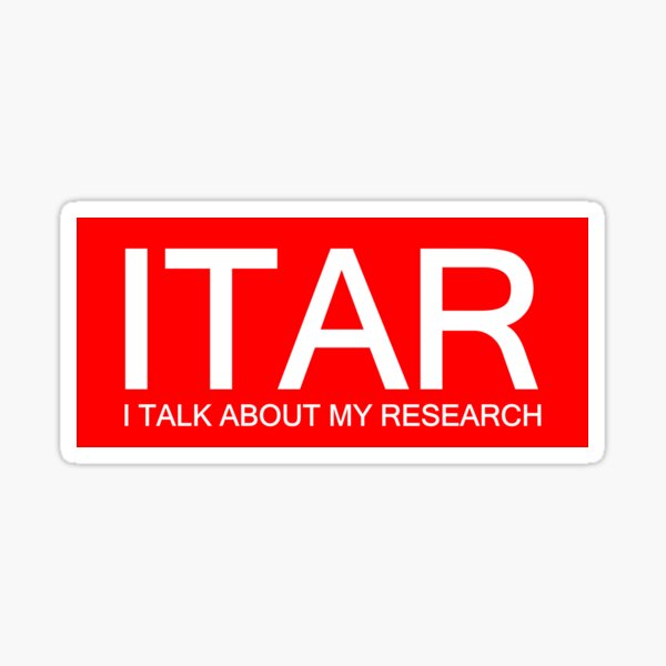 "ITAR" Sticker for Sale by Gdogsharp | Redbubble