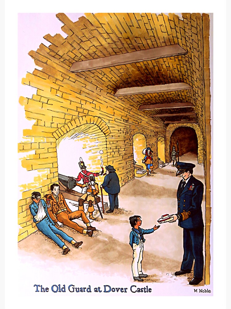 "The Old Guard at Dover Castle - Knight humour" Sticker for Sale by ...