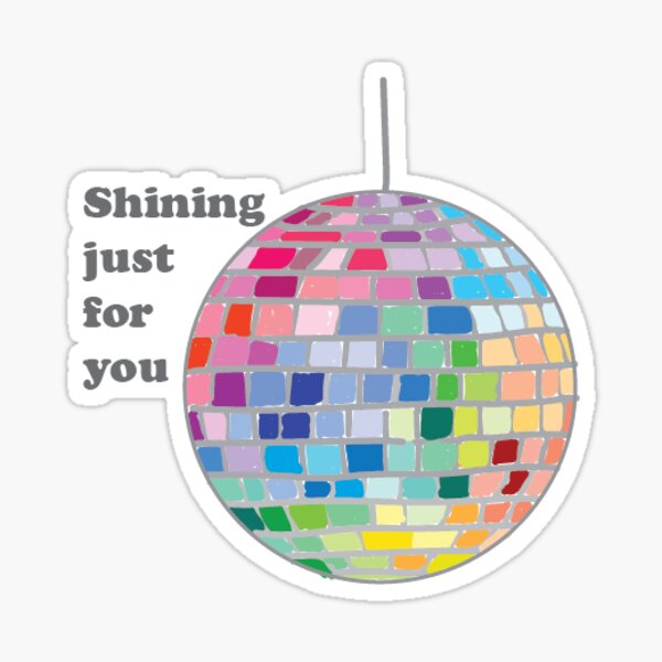 "Mirrorball" Sticker for Sale by mkglass02 | Redbubble