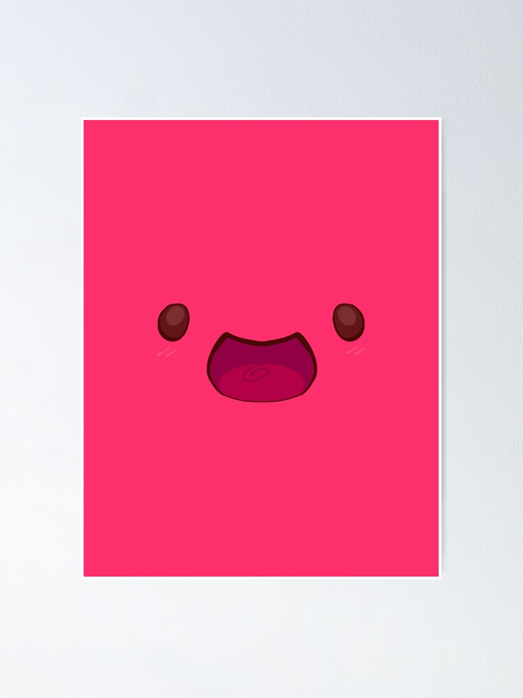 "Slime Rancher Pink Slime Face" Poster for Sale by maplefoot | Redbubble