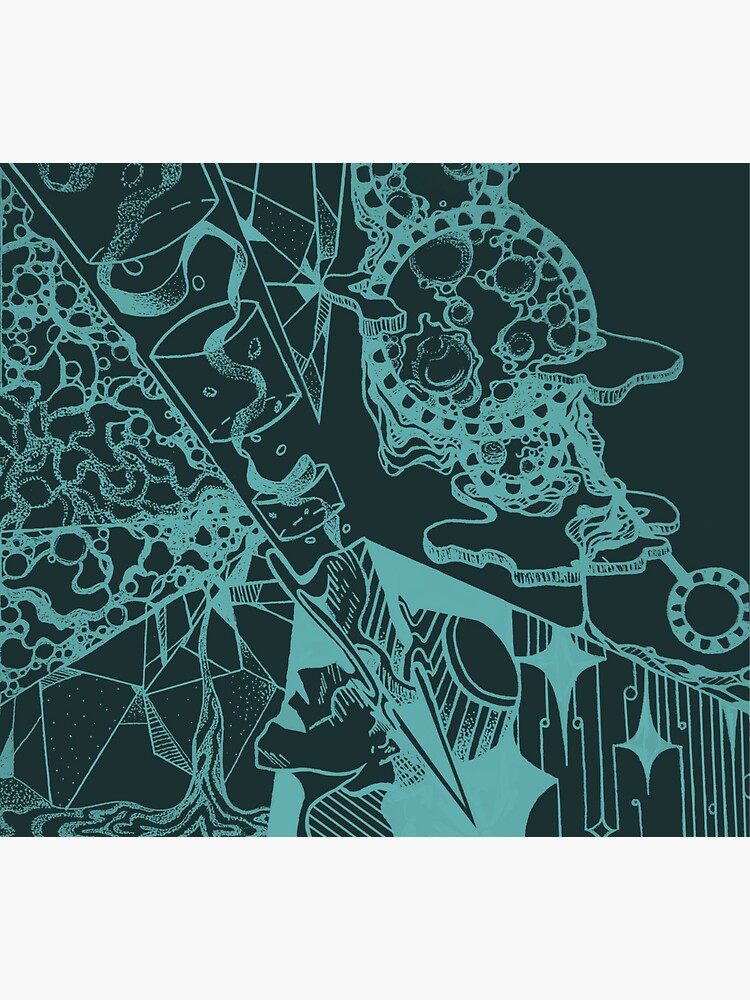 "Blue Colour Way* Surreal Visual Mechanics " Sticker for Sale by ...