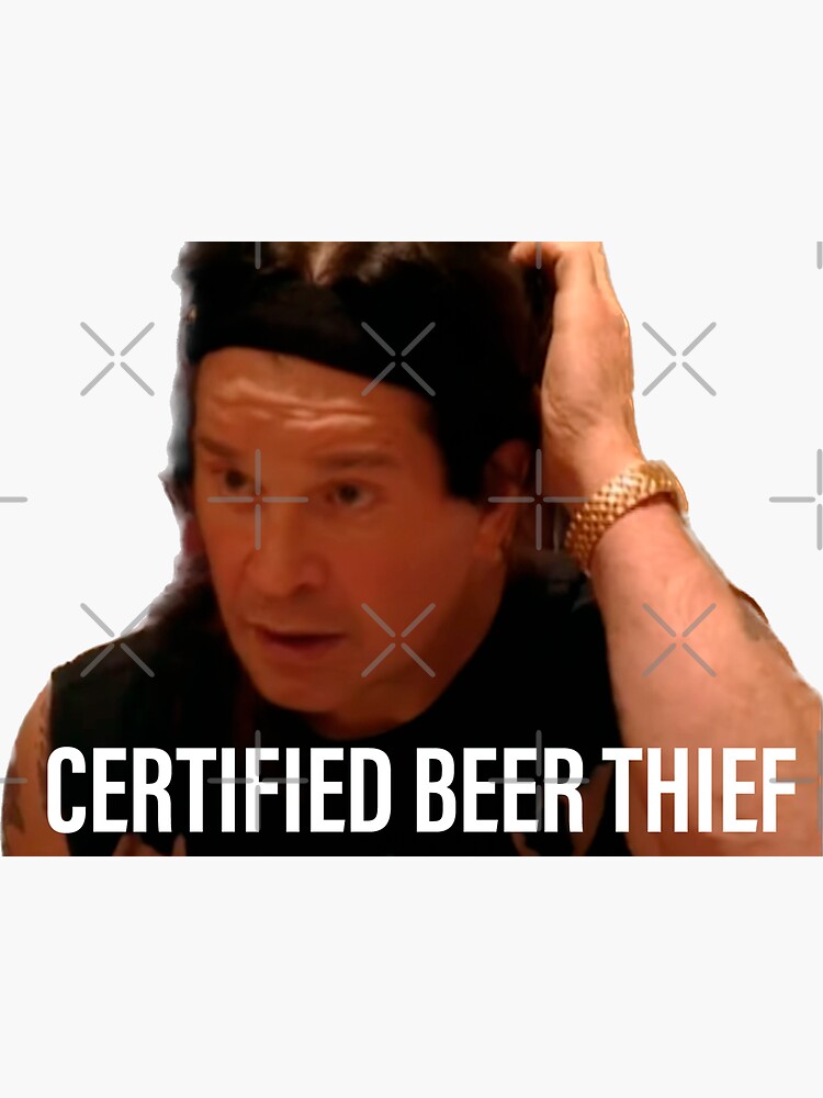 "Certified Beer Thief" Sticker for Sale by bertance | Redbubble